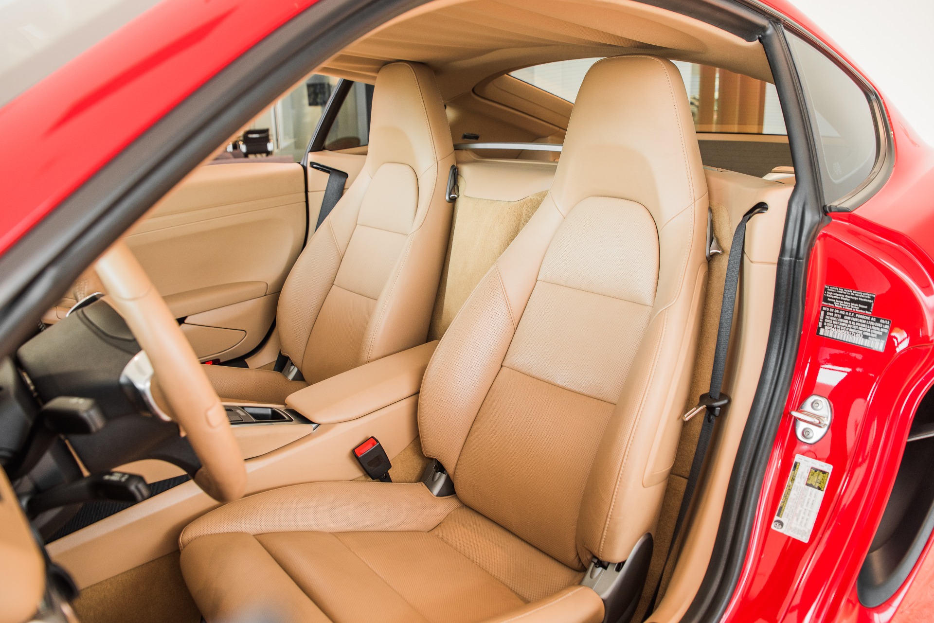 Porsche Cayman Red Interior